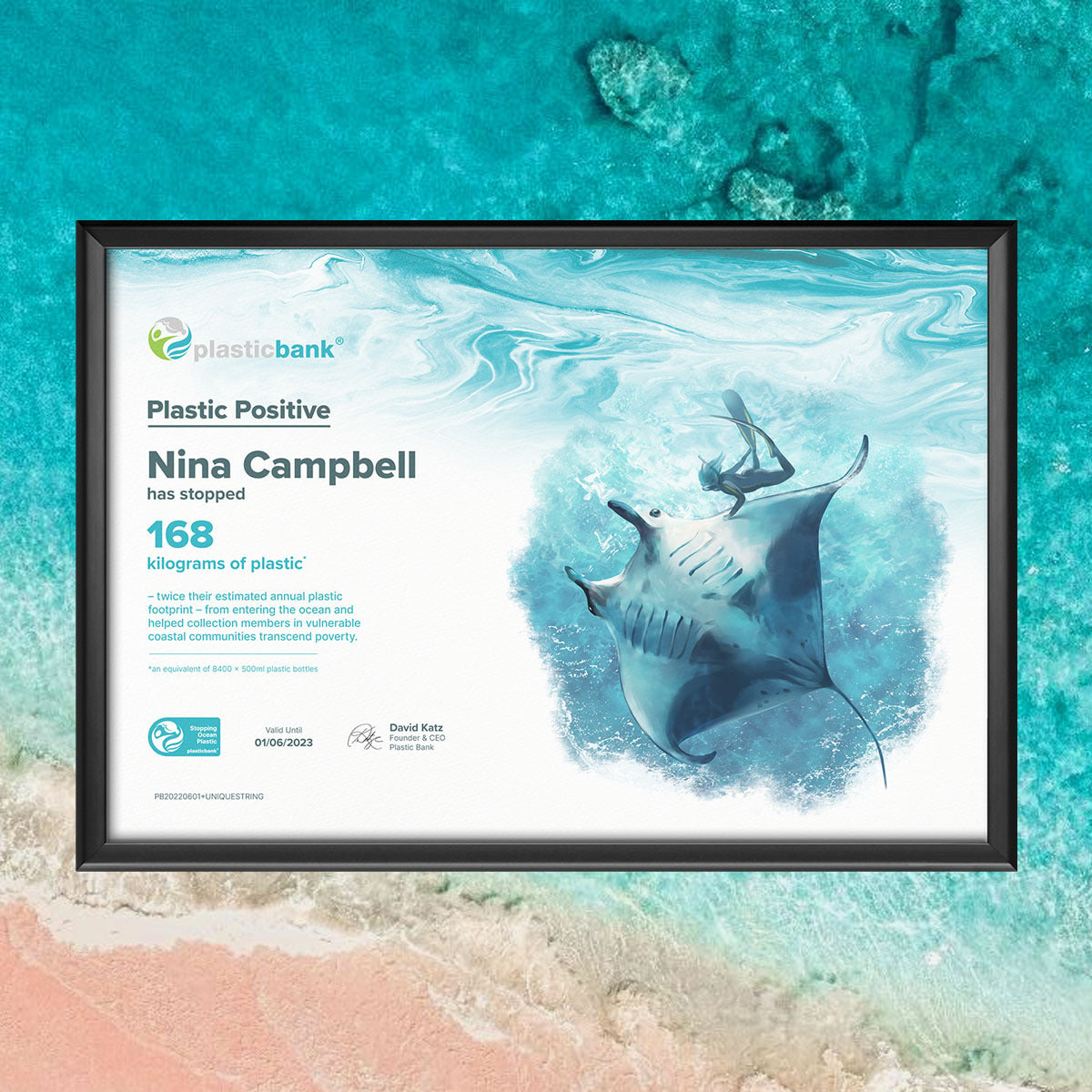 Plastic Positive Certificate – Plastic Bank